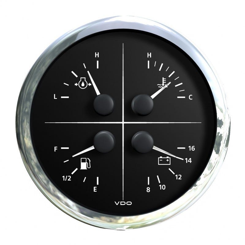 VDO viewline 4-in-1 instrument ny i eske | FINN torget