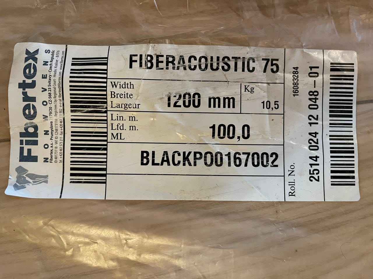 Fibertex fiberduk akustikk 1200mm | FINN torget