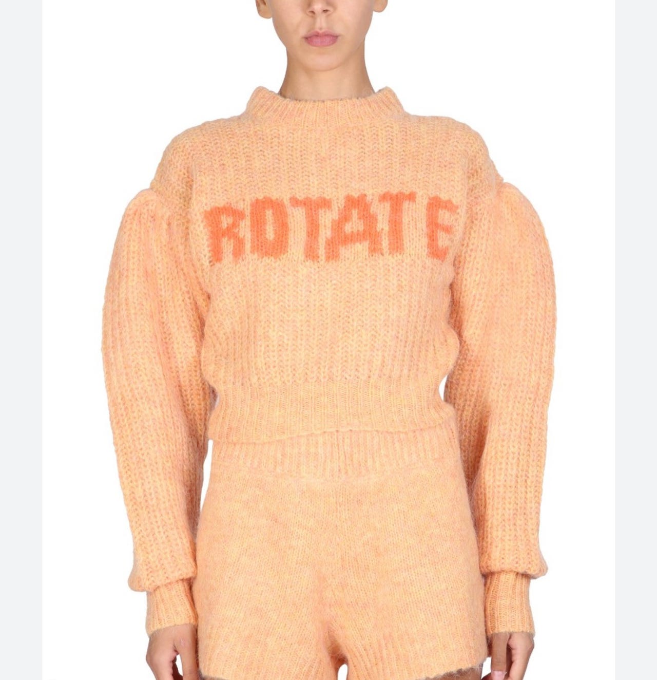 Ferskenfarget genser ullmiks Rotate Birger Christensen - str 34 🧡 ...