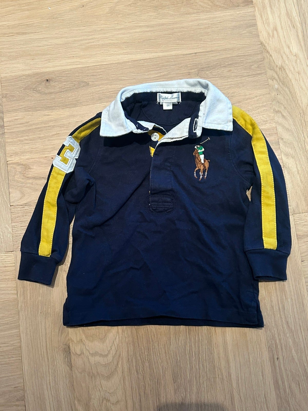 Polo Ralph Lauren blå rugby skjorte str 18M | FINN-torget