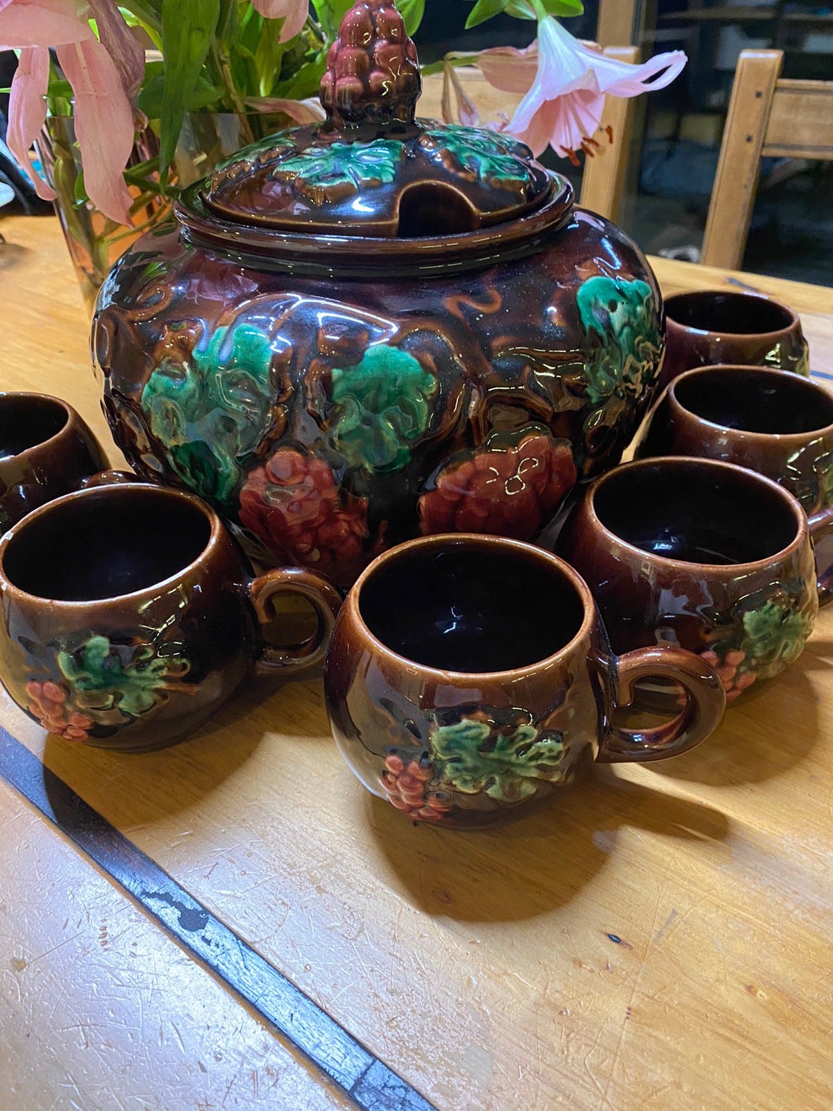 Vintage bowle set, 6 personer | FINN torget