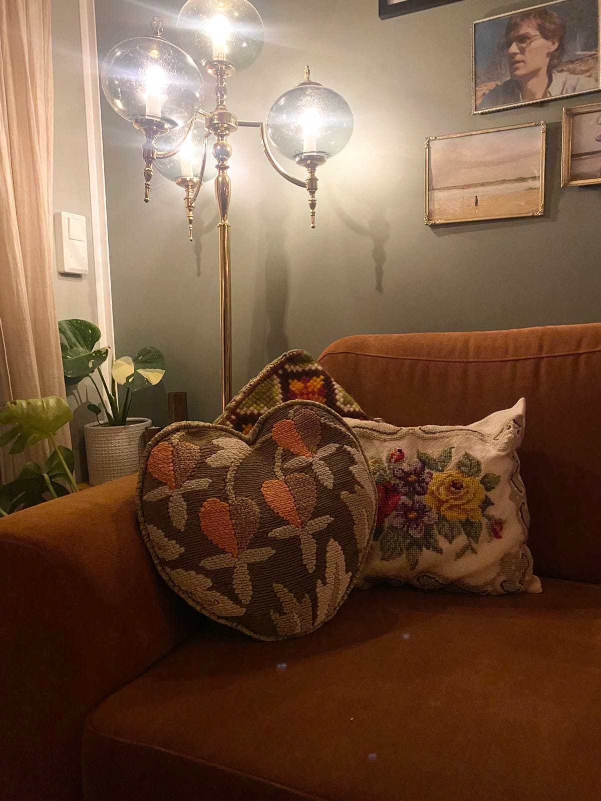 Retro broderte puter | FINN-torget