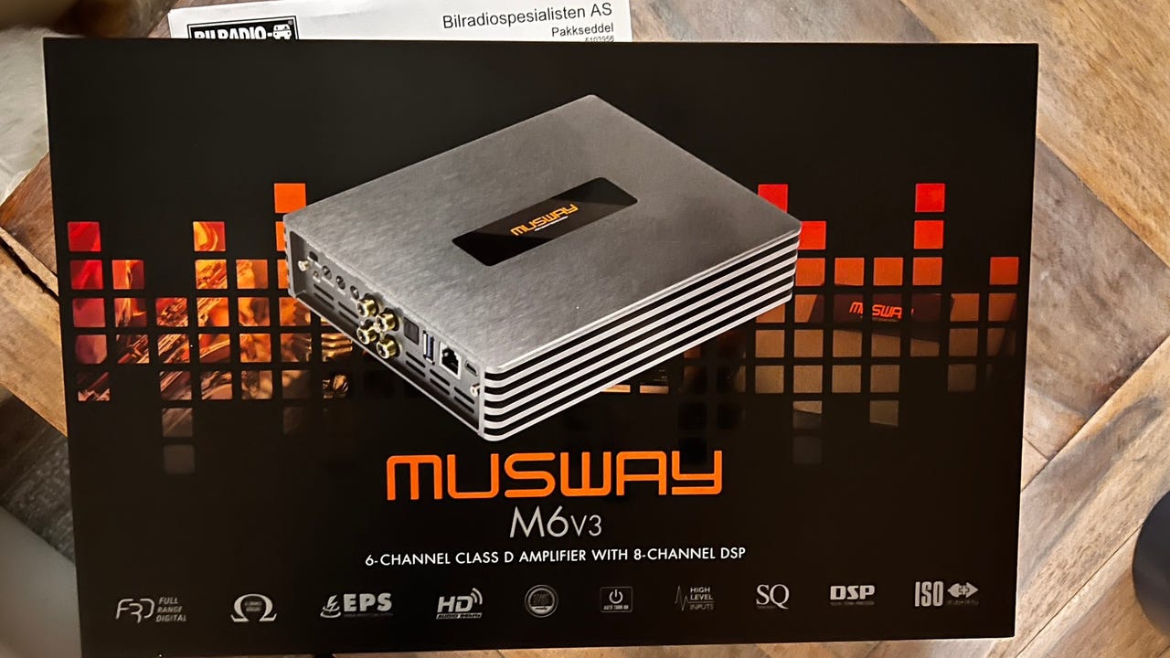 Helt ny Musway M6V3 6-kanals bilforsterker m/DSP | FINN-torget