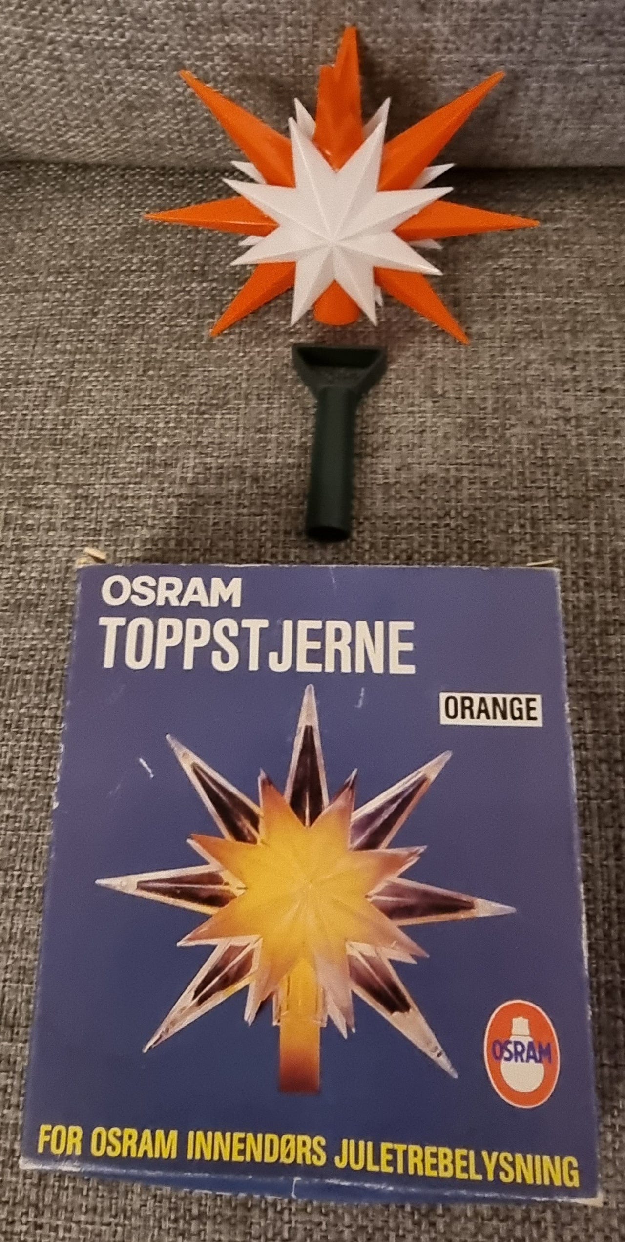 Osram Julestjerne- Toppstjerne oransje | FINN-torget