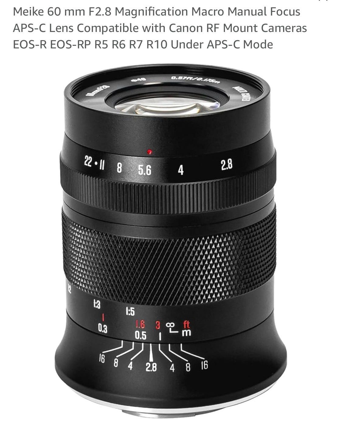 Meike 60 mm F2.8 Magnification Macro Manual Focus APS-C Lens | FINN-torget