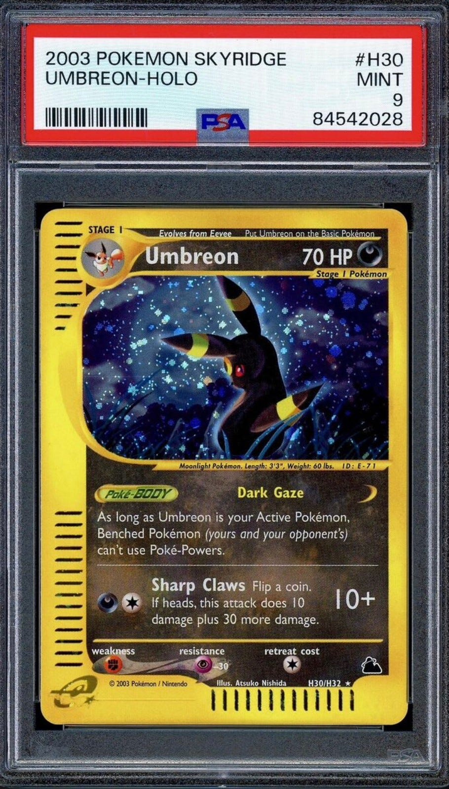 Har du denne ? Umbreon skyridge holo PSA 7, 8 ,9 | FINN torget