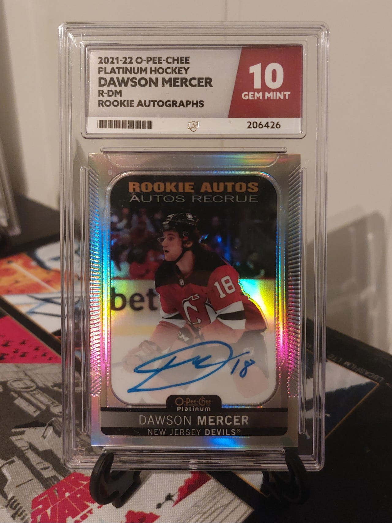 ACE 10 GEM MINT 2021-22 OPC Platinum - Dawson Mercer Rainbow Rookie ...