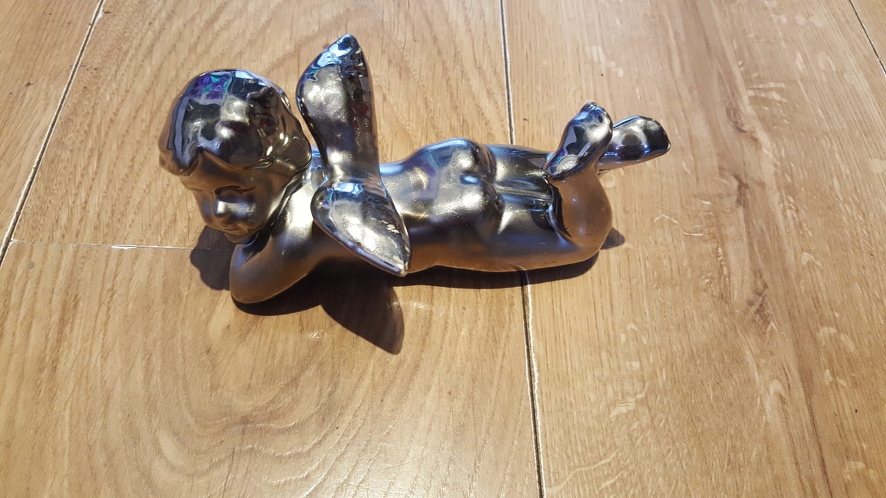 JUL. Engel figur. Metall. | FINN-torget