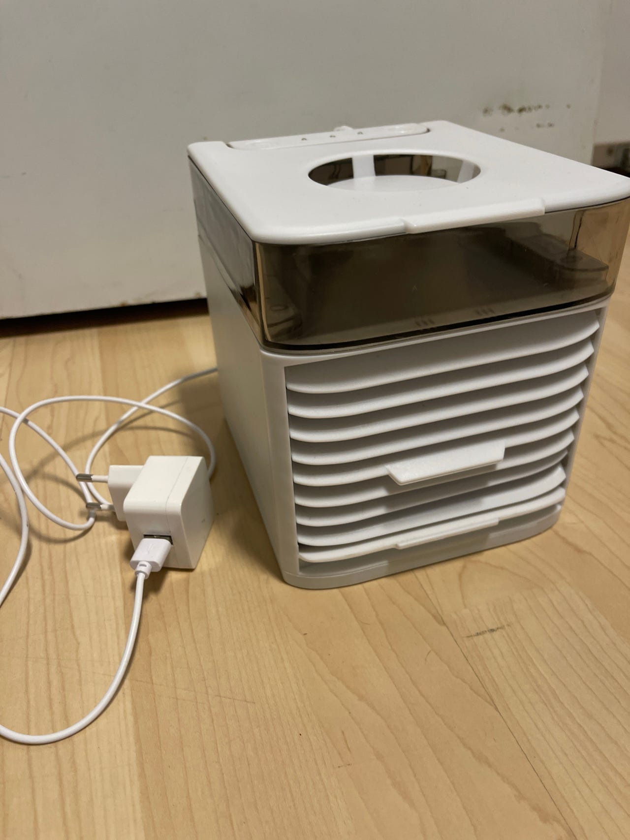 Mini air cooler portable humidifier cooler fan med USB/AC lader | FINN ...