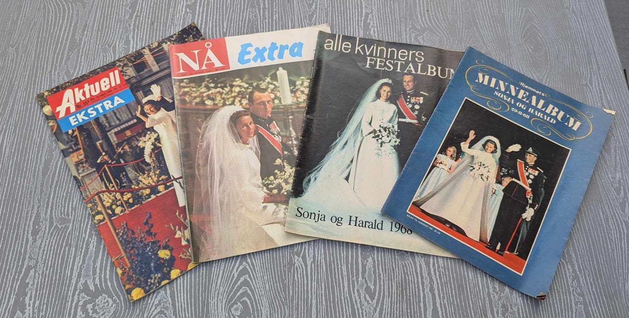 Ukeblader fra Sonja og Harald sitt bryllup | FINN-torget