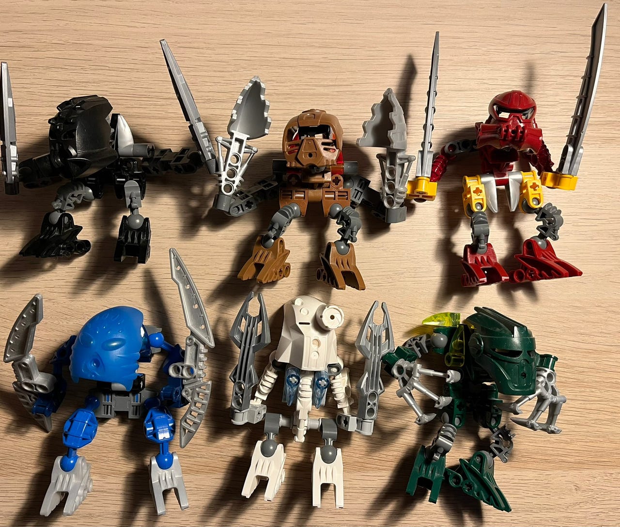 Lego Technic Bionicle - Matoran (2006) - 8721, 8722, 8723, 8724, 8725 ...