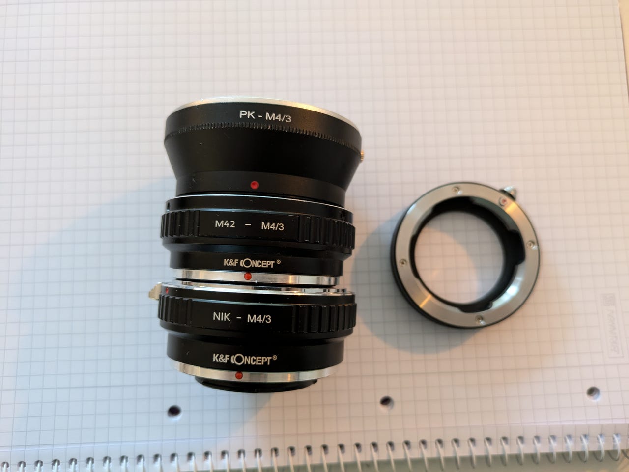 Adaptere Micro Four Thirds / MFT. Nikon F, Pentax K, M42, Leica M ...