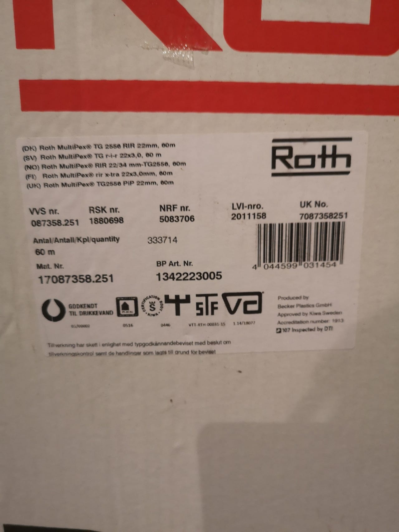 22mm Roth rør i rør, 53 meter. | FINN-torget