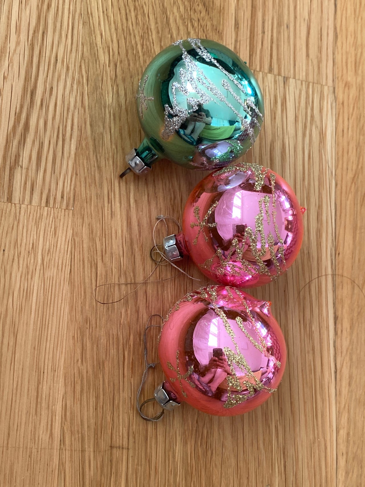 Gamle julekuler i glass | FINN-torget