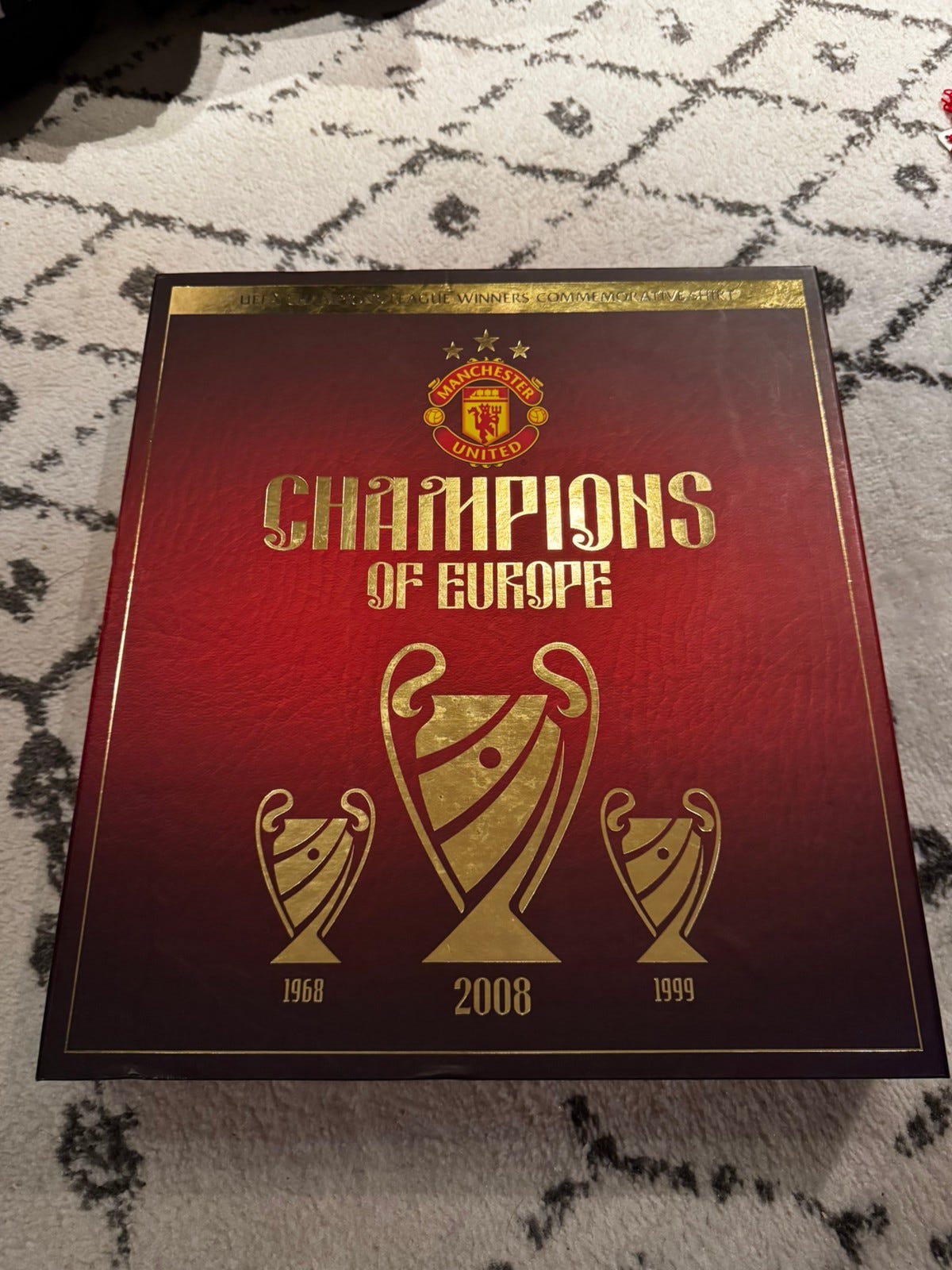 2007-08 Manchester United Limited Edition 'Champions of Europe' skjorte ...