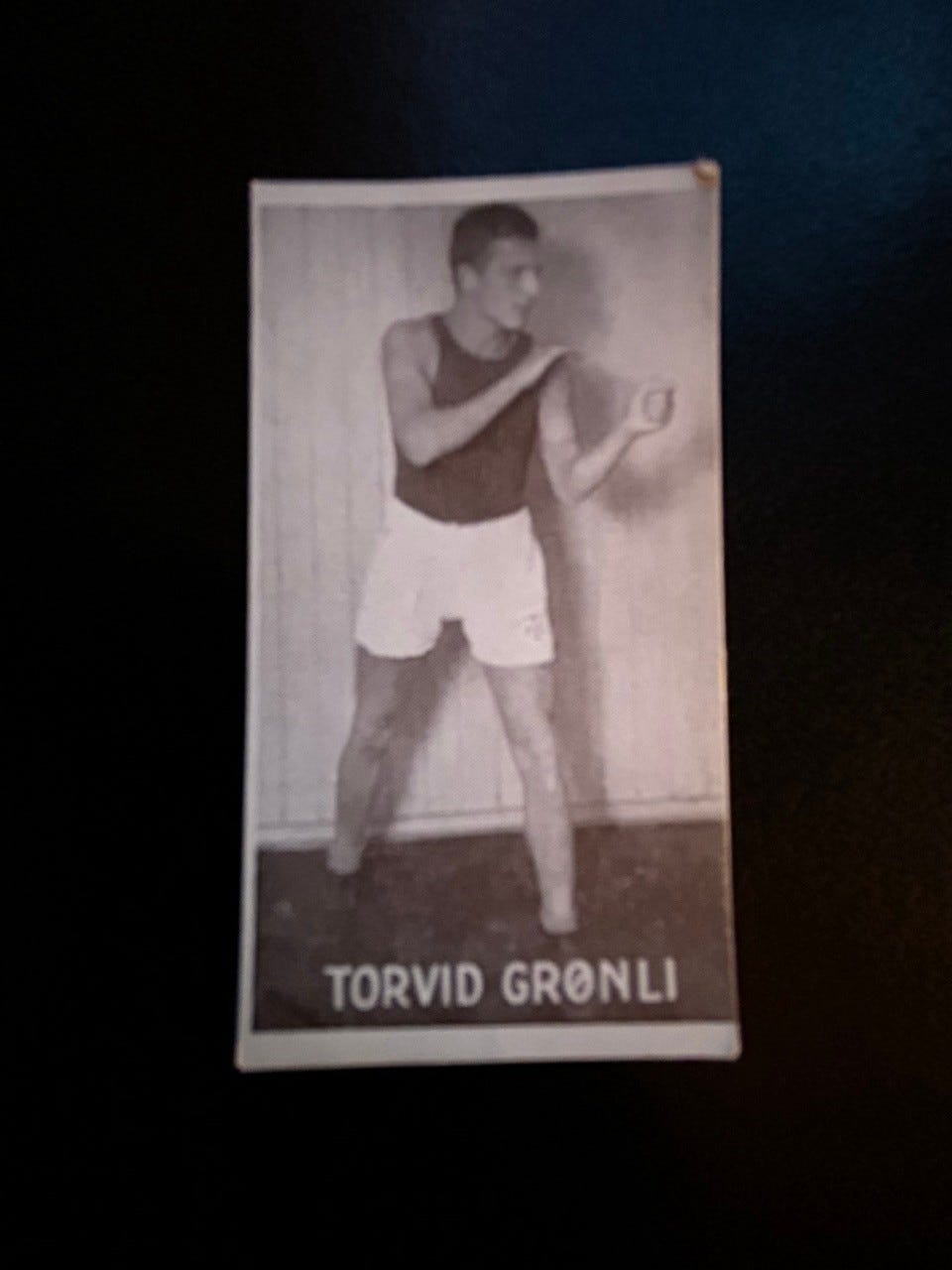 Torvid Grønli Trondheim Boksing sigarettkort Tiedemanns Tobak 30-tallet ...