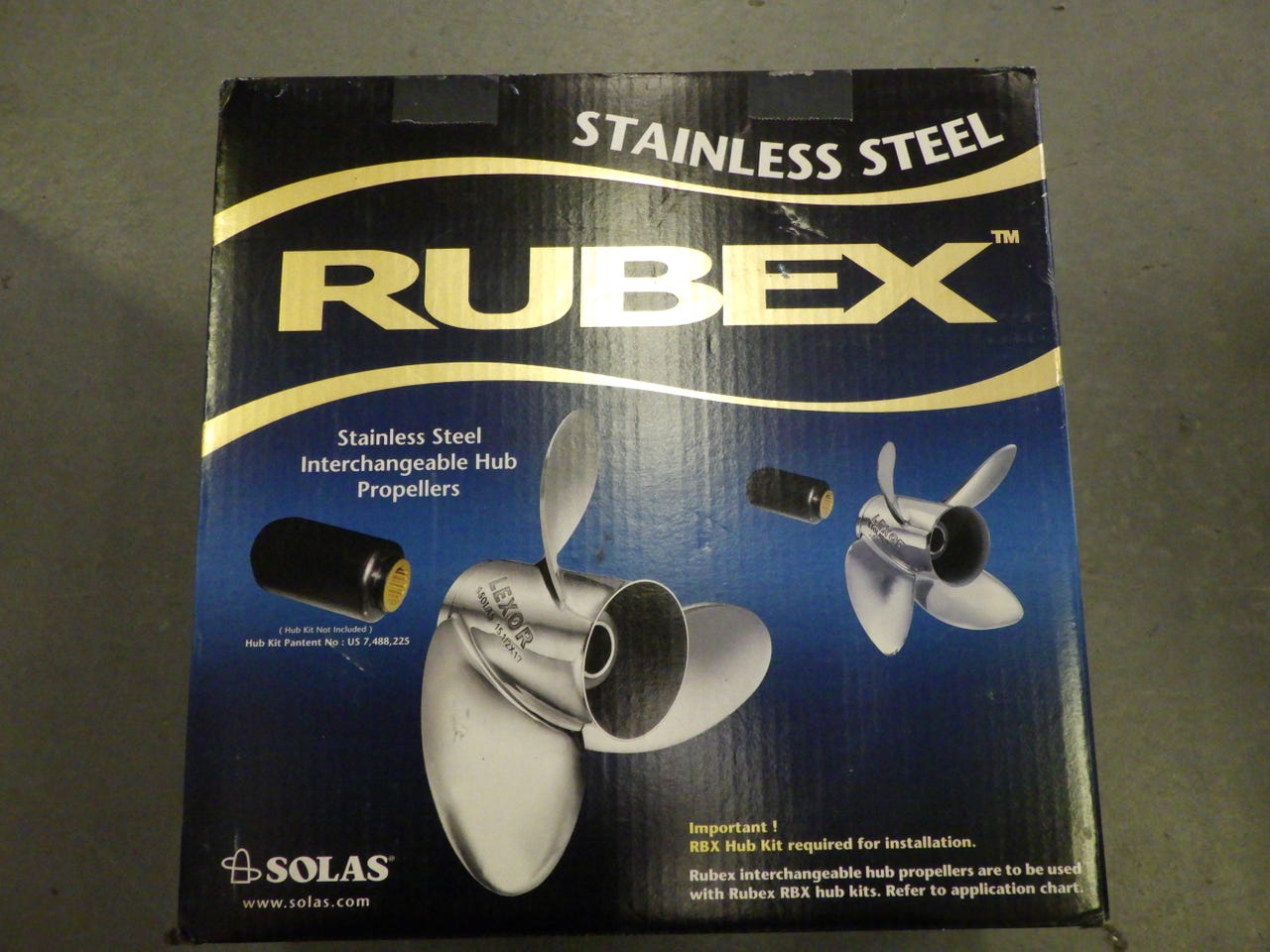 Solas propell Rubex rustfritt stål 14 3/4 x 18K | FINN-torget