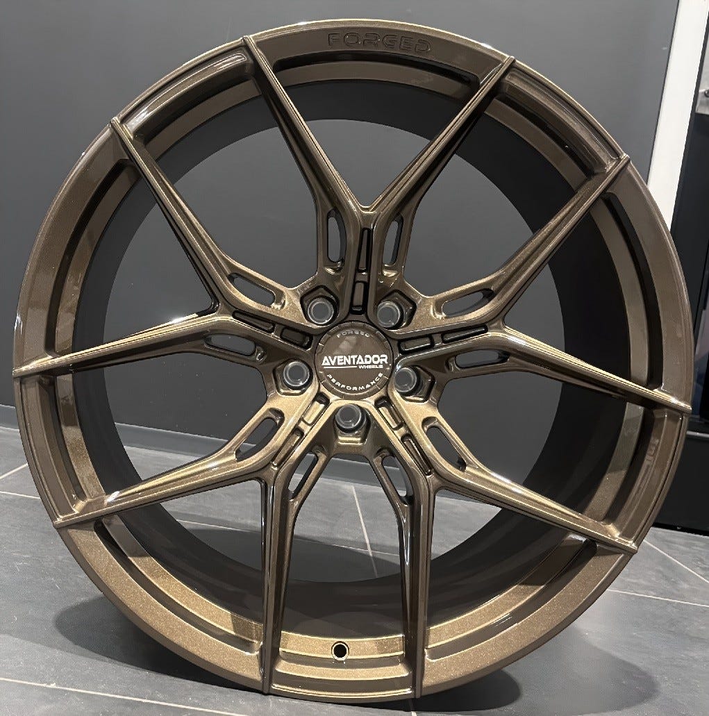 AVENTADOR WHEELS FORGED BULLET/ 21" TIL BMW I4 M50 OG BMW 5-SERIE ...