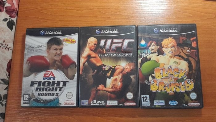 Nintendo - Gamecube - Black & Bruised, Fight Night Round 2, UFC ...