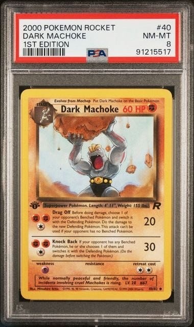 Pokémon Graded card - Vintage Team Rocket - 1st Edition #40 Dark ...