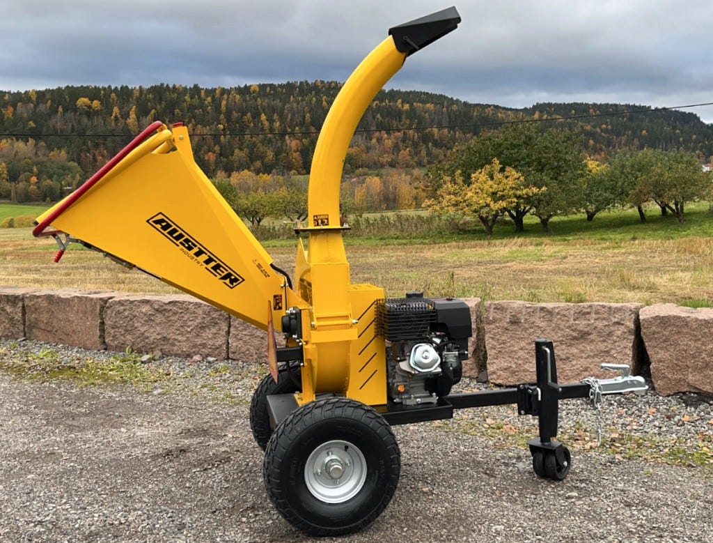 PÅ TILBUD! - |Kraftig flishugger / fliskutter fra Austter | 15 HK ...