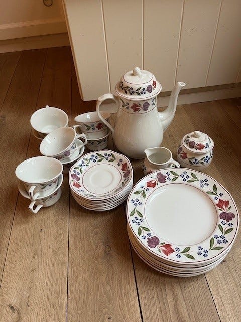 Adams Old Colonial frokost servise kaffe-/tekanne, fløtemugge og ...