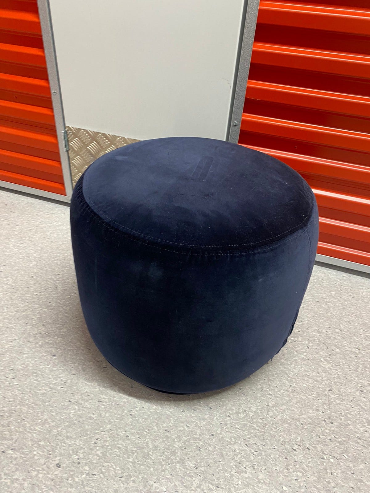 Ikea blå velour puff -Stockholm | FINN-torget