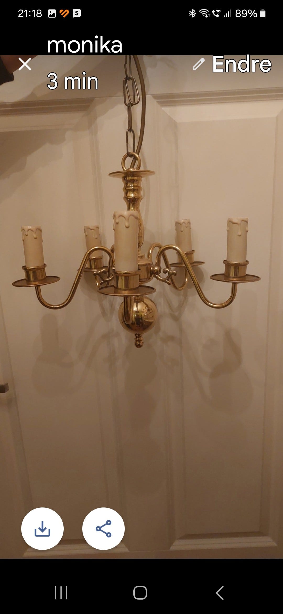 Messinglampe | FINN torget