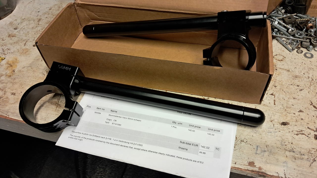 Mc clip-on 50 mm. Yamaha r1 | FINN-torget