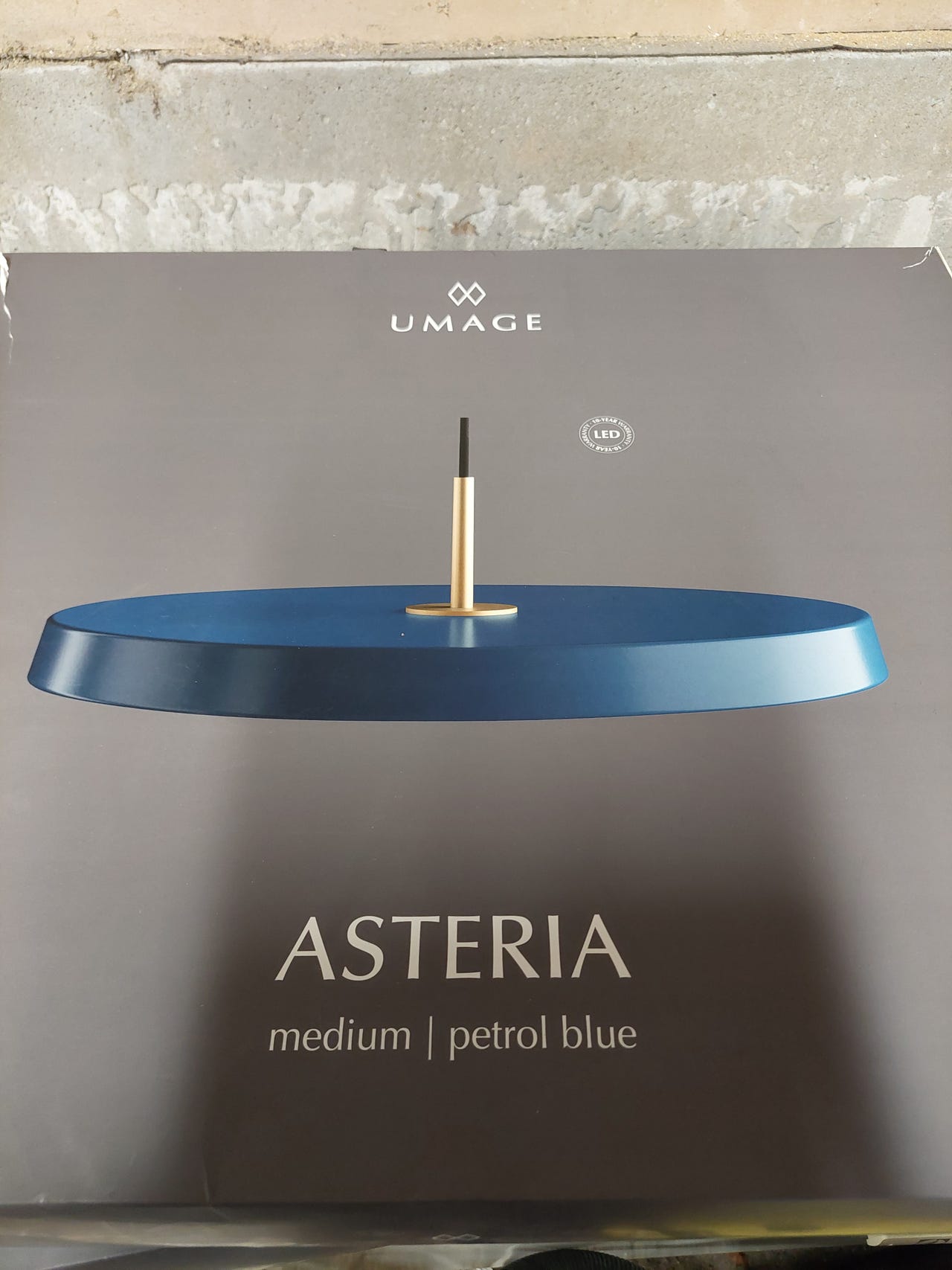 Umage Asteria medium petrol blue 43 cm | FINN torget