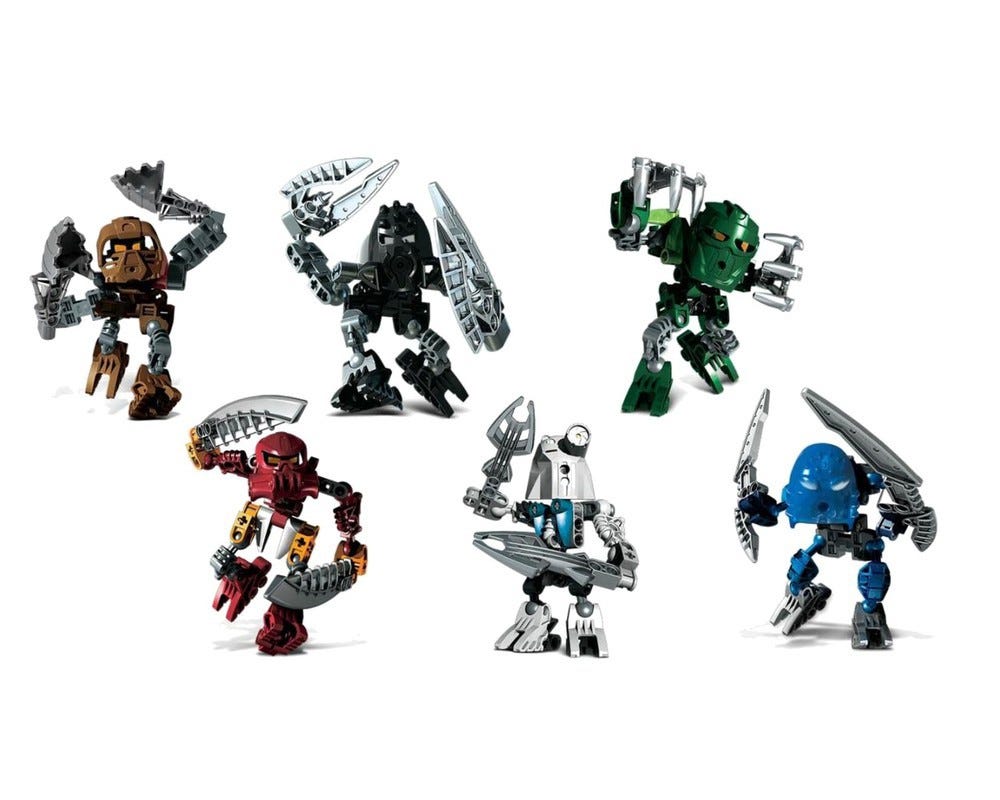 Lego Technic Bionicle - Matoran (2006) - 8721, 8722, 8723, 8724, 8725 ...