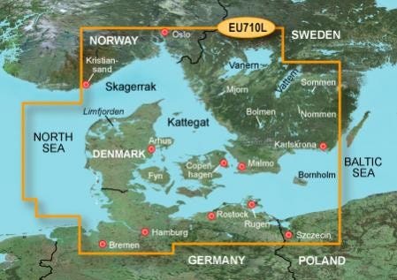 BlueChart g2 Vision VEU710L - Denmark, Skagerrak & Kattegat | FINN torget
