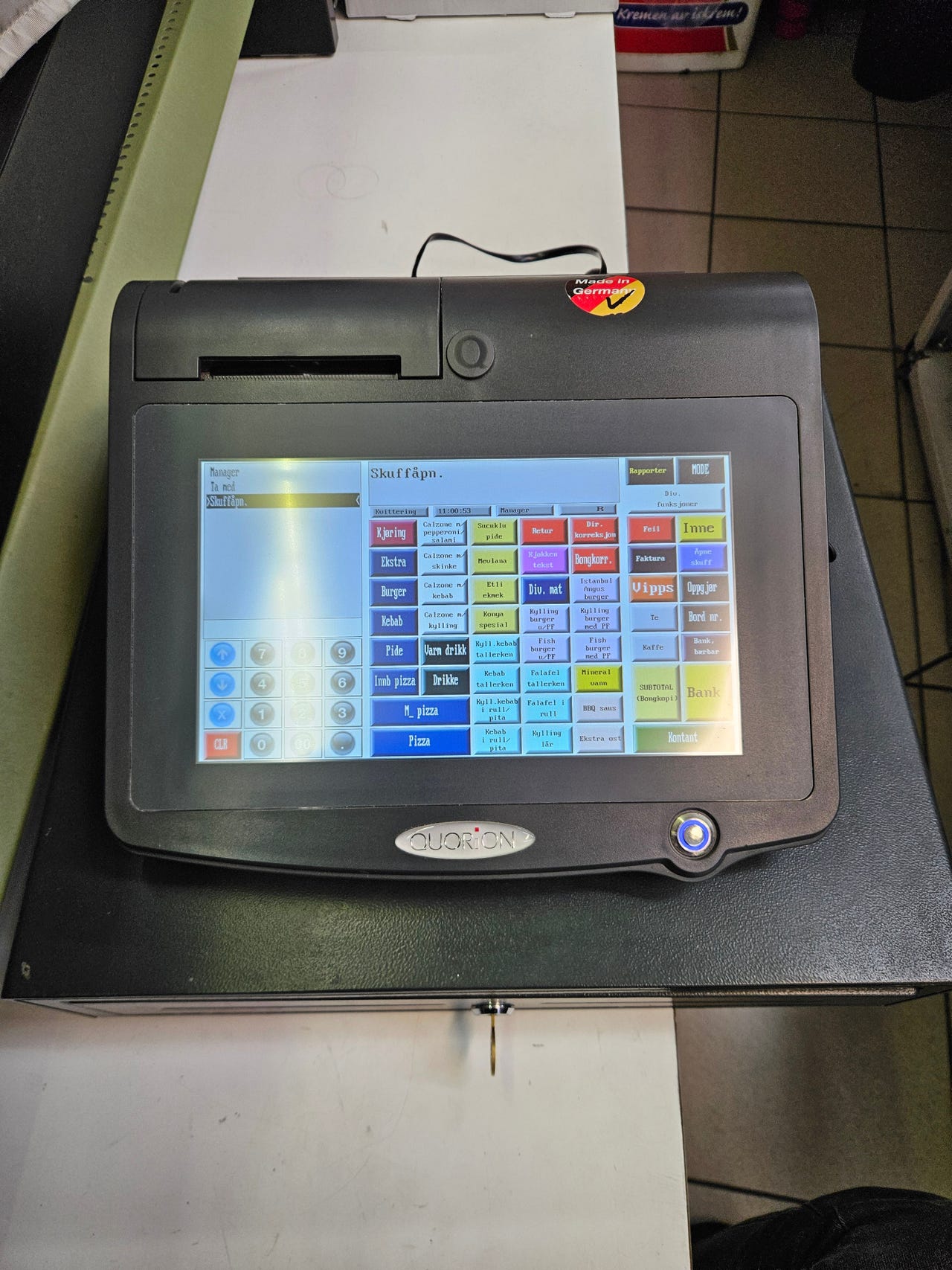 Quorion QTouch 10 med kasseskuff | FINN-torget