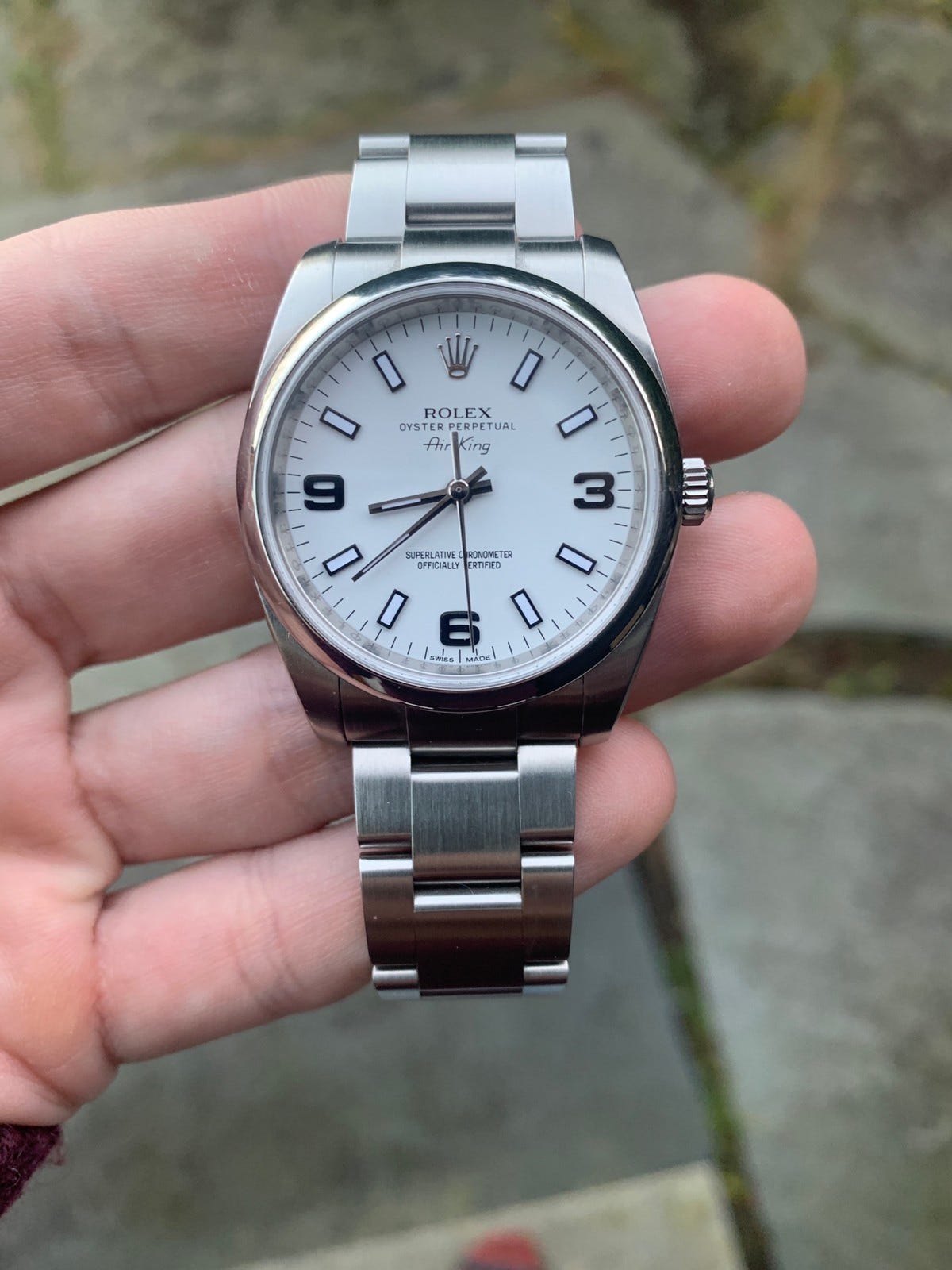 Rolex Air-King 114200 selges | FINN torget