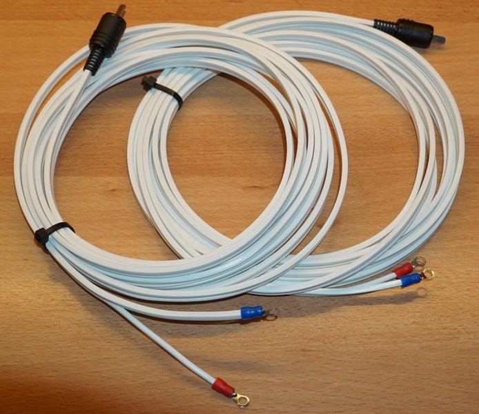 Tandberg og andre radioer/forsterkere - høyttalerkabler med DIN ...