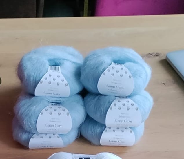 Garn - Gann Garn - Kid Mohair - 10 nøster | FINN torget