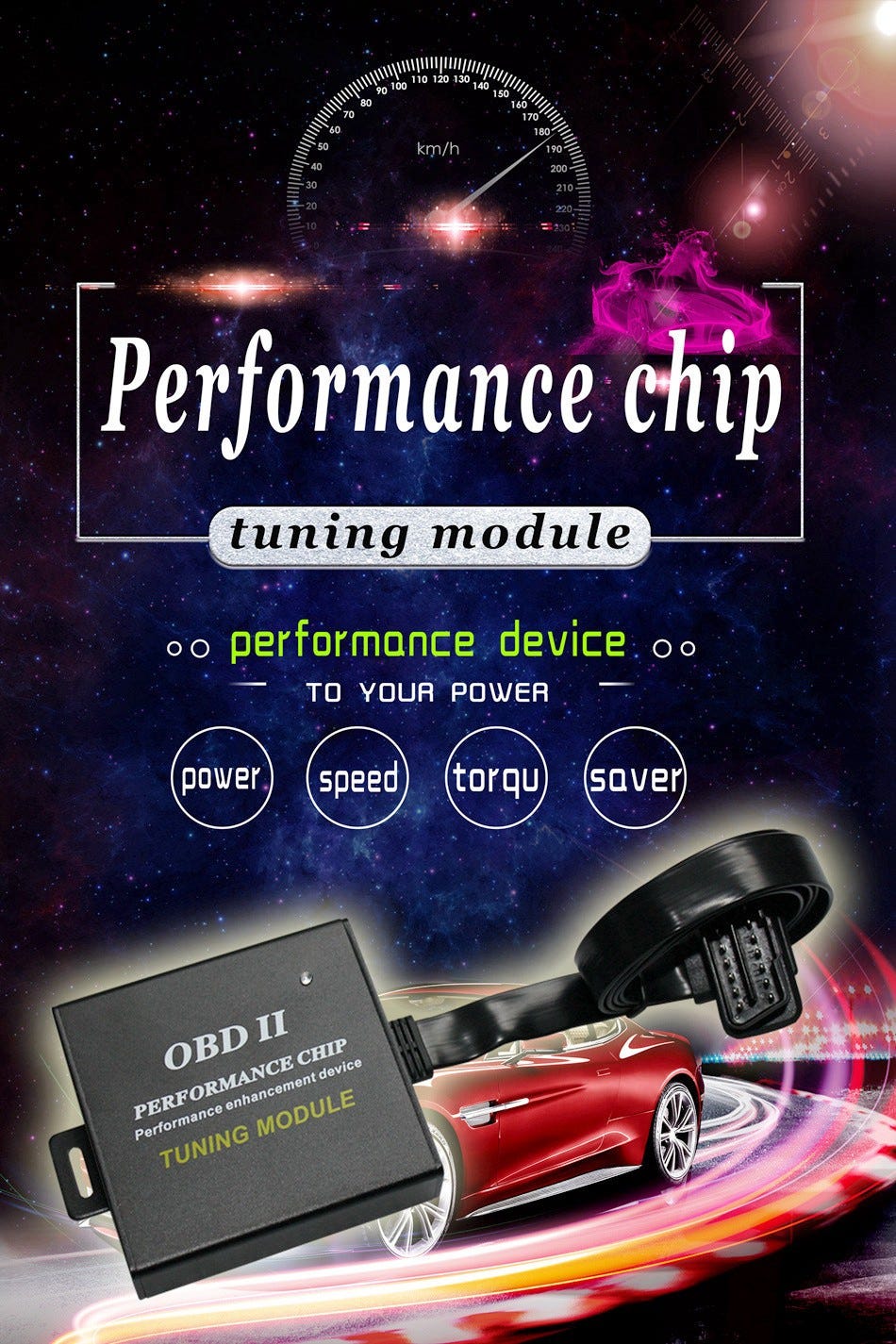 Bil OBD2 Performance Chip Tuning Modul | FINN-torget