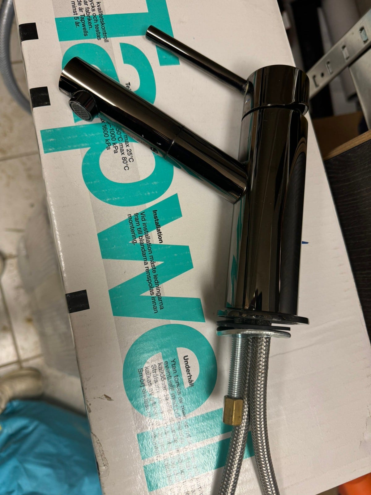 Tapwell servantbatteri black nickel | FINN-torget