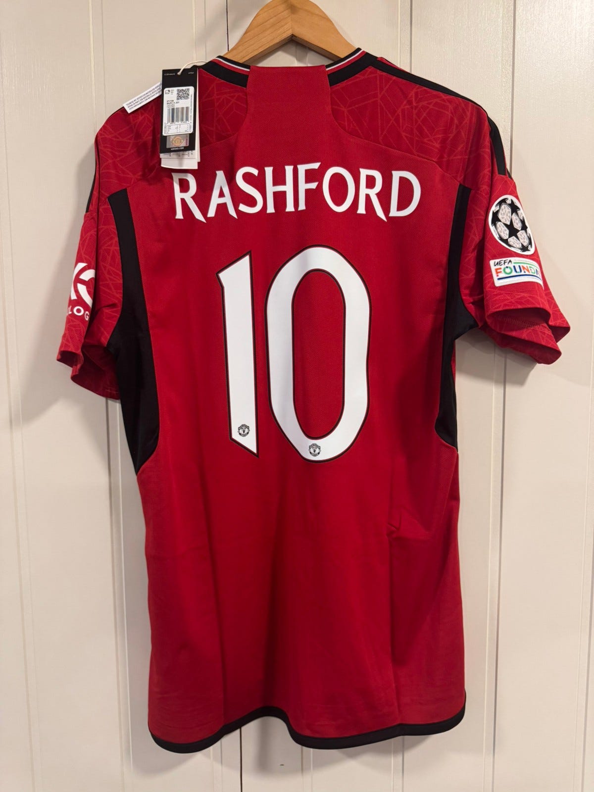 Manchester United 2023/24 Hjemme Marcus Rashford Fotballdrakt (L ...