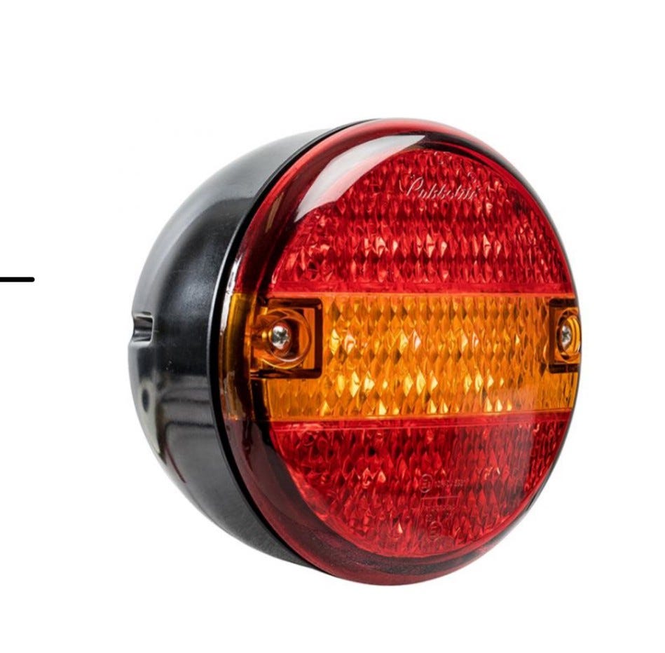 2 stk nye TRUCK-LITE baklys Led rund rubbolite 12/24 | FINN-torget