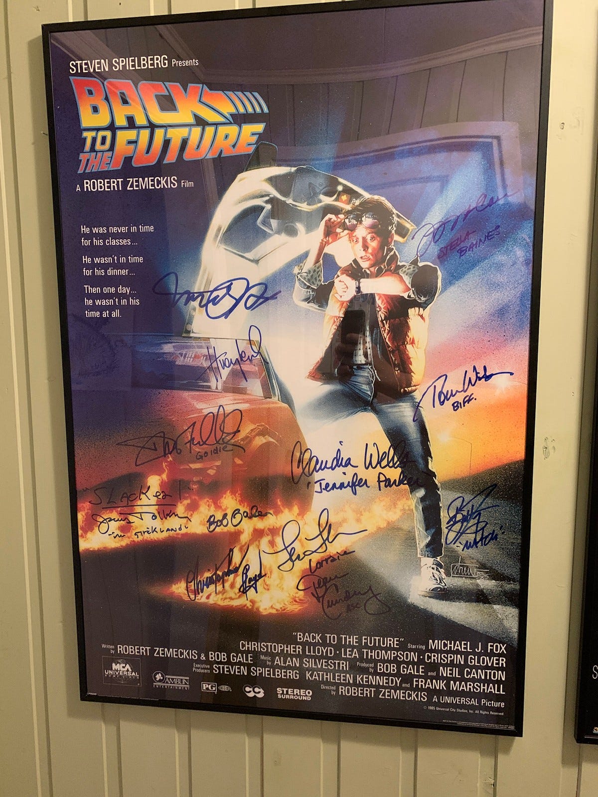 Back to the Future plakat signert av 12 | FINN-torget