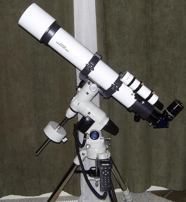 Meade 102mm x 920 mm teleskop selges | FINN-torget