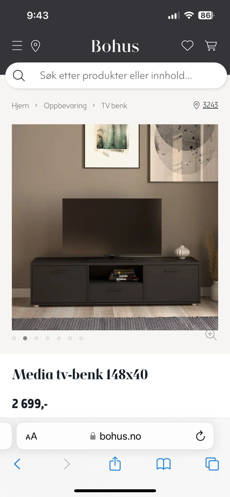 Tv benk Bohus | FINN torget