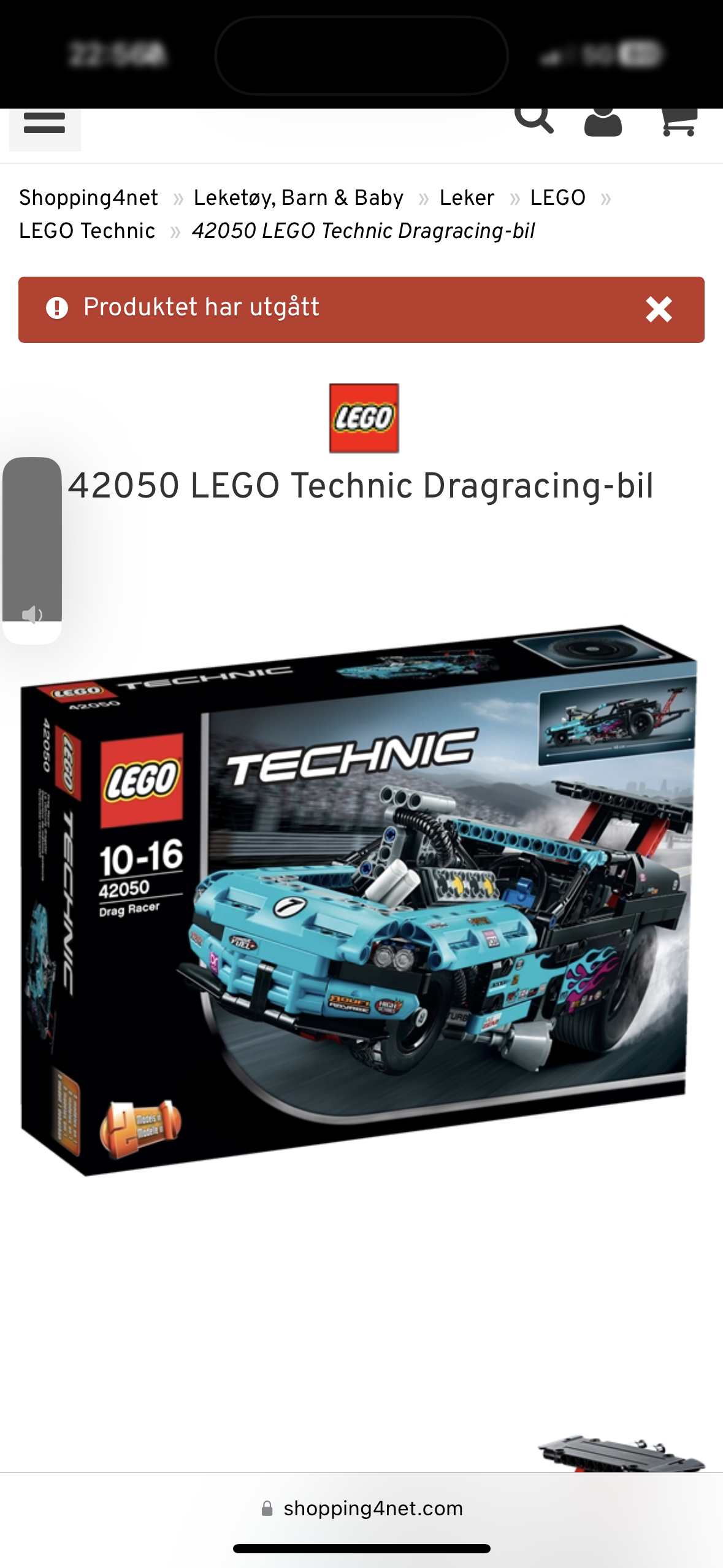 LEGO Technic Dragracing-bil 42050 | FINN-torget