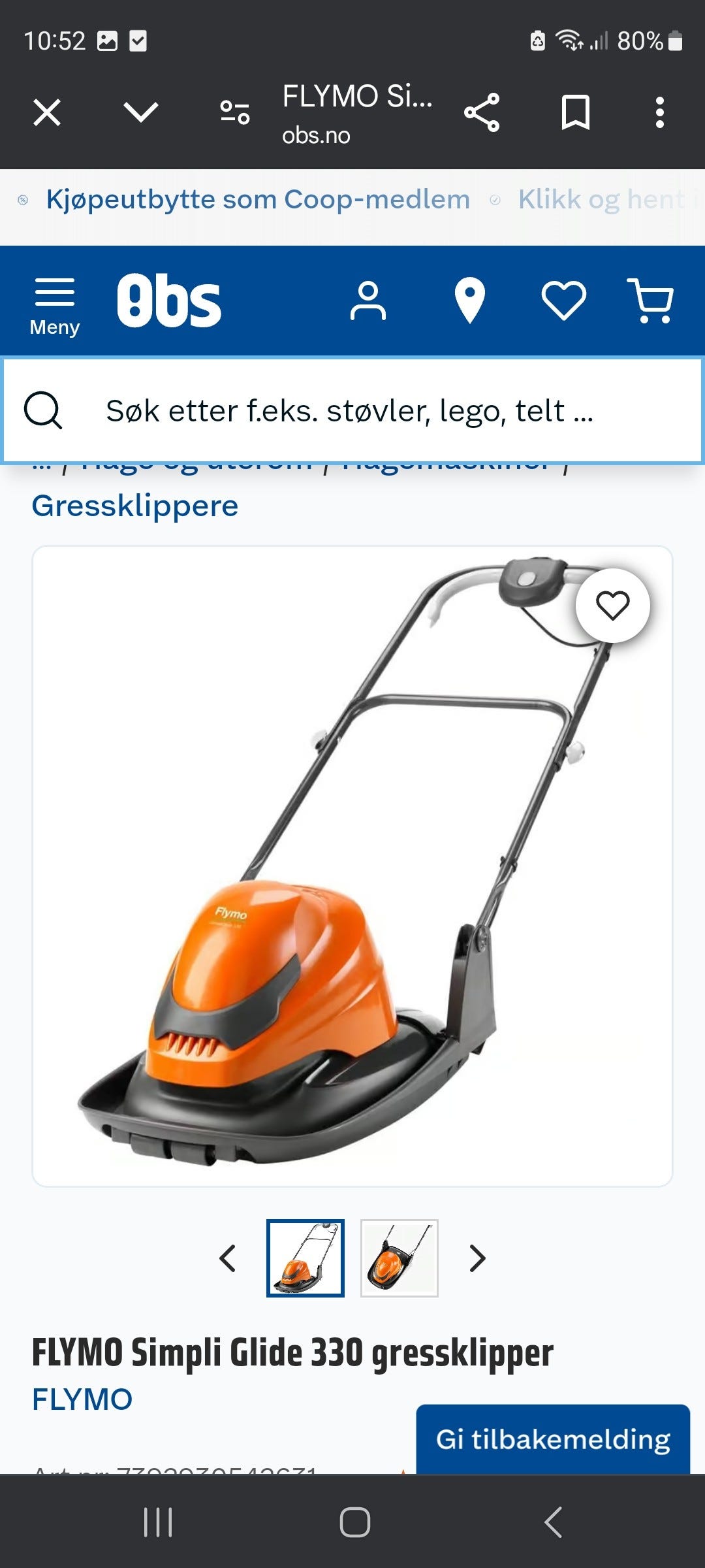 FLYMO SIMPLI GLIDE 330 GRESSKLIPPER | FINN-torget