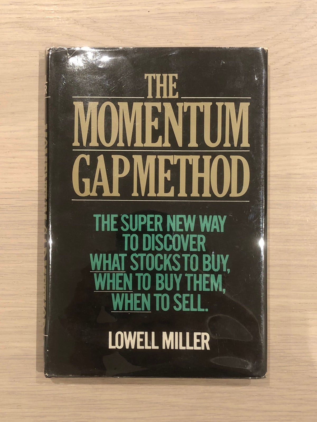 The Momemtum Gap Method by Lowell Miller - Rare first edition 1978 ...
