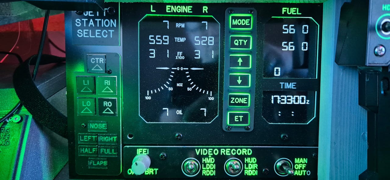 F-18 simulator panel fra Tekcreations for DCS | FINN-torget