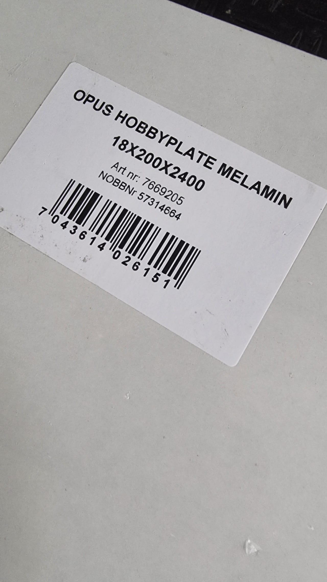 Opus hobbyplater, hvit melamin | FINN-torget