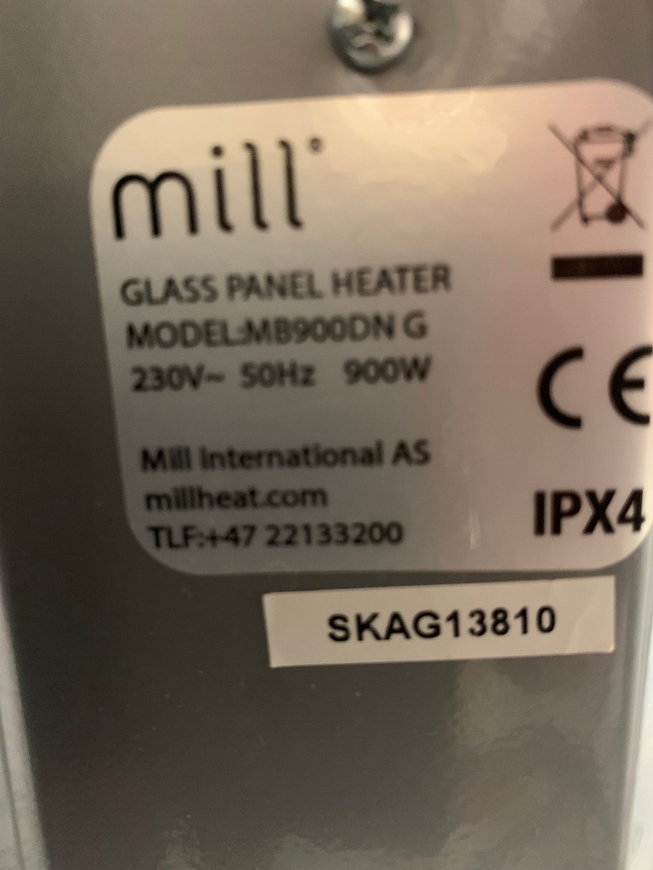 Mill panelovn med glass front. 900w | FINN-torget