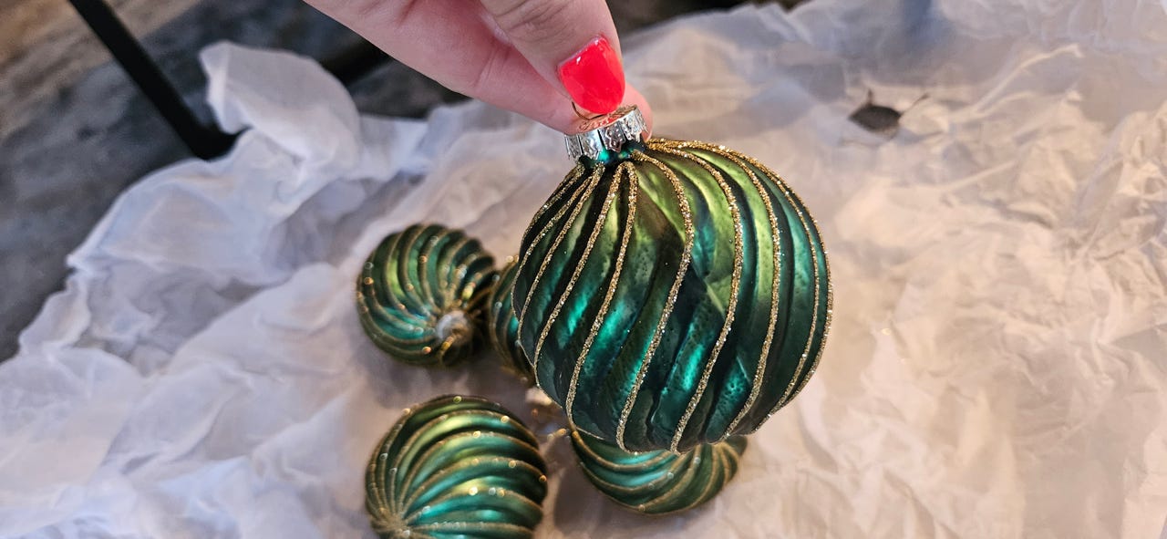 Juletrepynt i glass 6 stk | FINN-torget